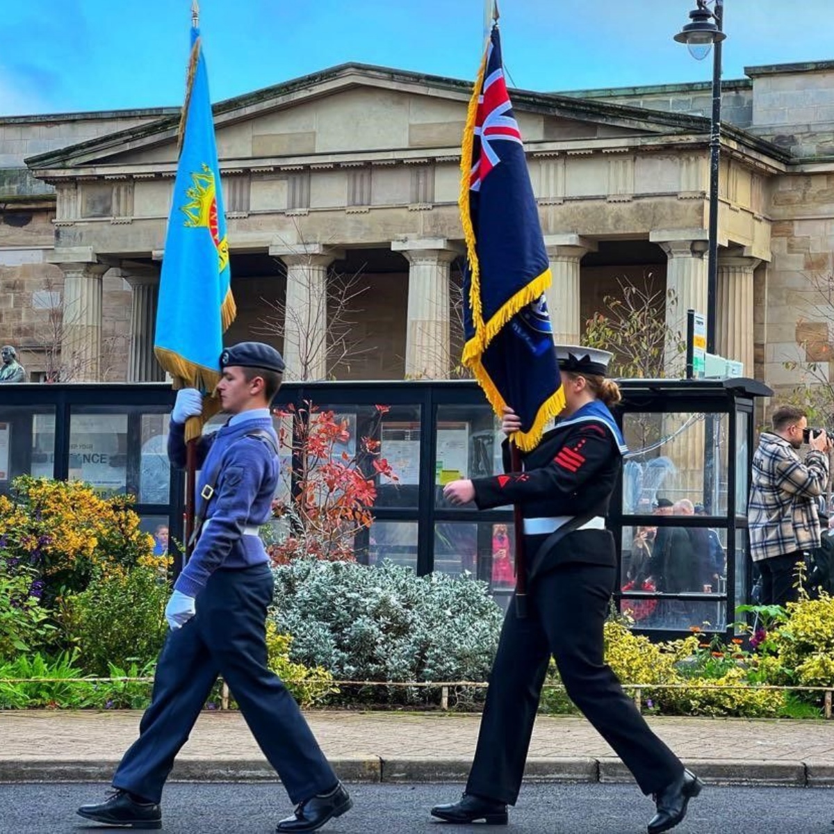 The Bishop of Hereford's Bluecoat School - Toby chosen as banner bearer